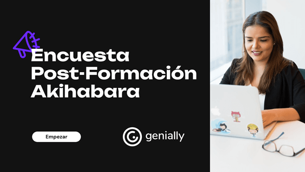 Encuesta post-formación akihabara | Plantillas de Genially